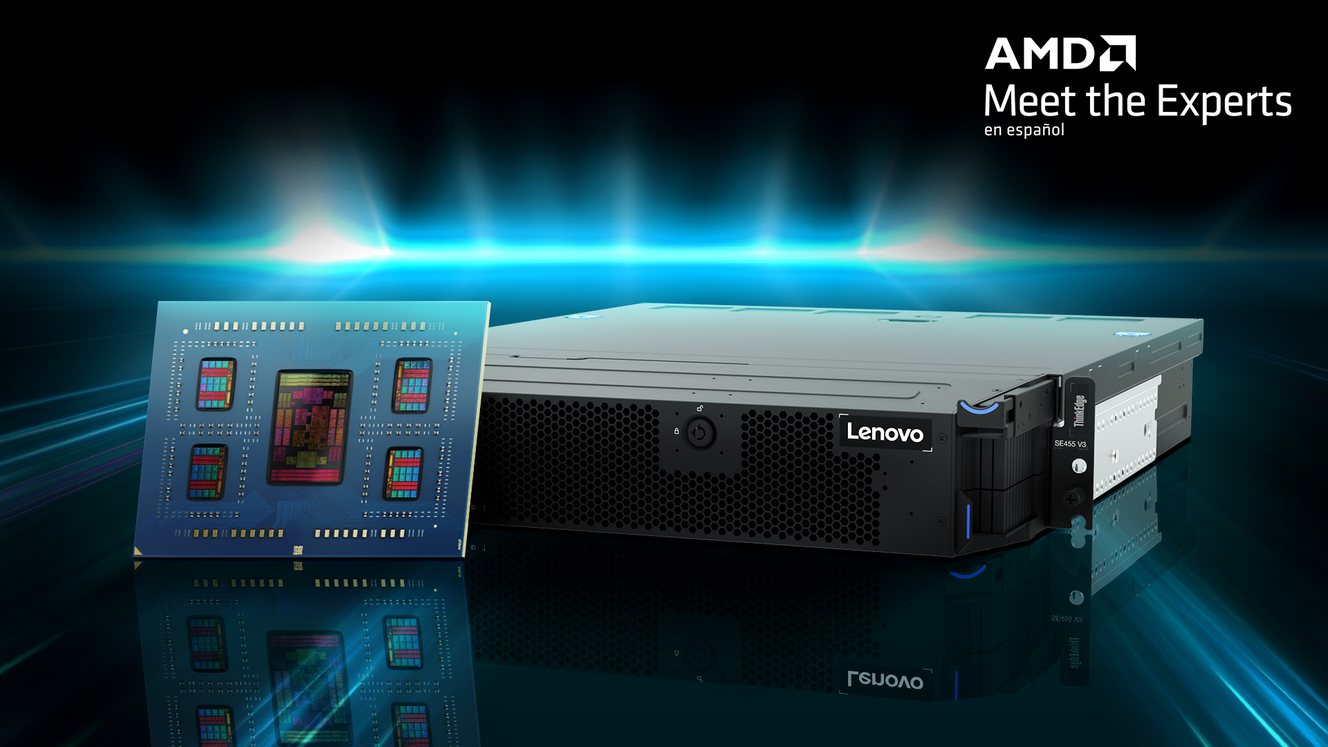 Descubre el futuro de AMD EPYC™ Serie 8004 con Lenovo ThinkEdge SE455 V3
